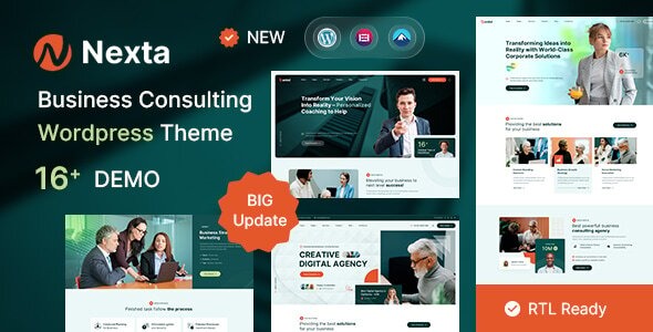 Nexta 1.0.2 - Business Consulting Wordpress Theme - GPL Pugins Club