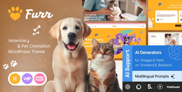 Furr 1.0.0 - Veterinary & Pet Shop WordPress Theme - GPL Plugins Club